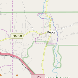 Pecos New Mexico Map